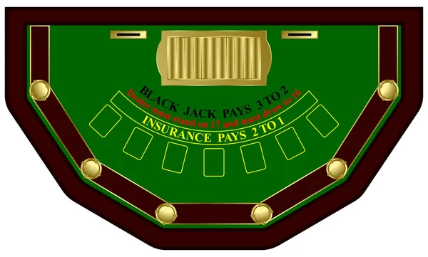 Black jack table Vector Art Stock Images | Depositphotos