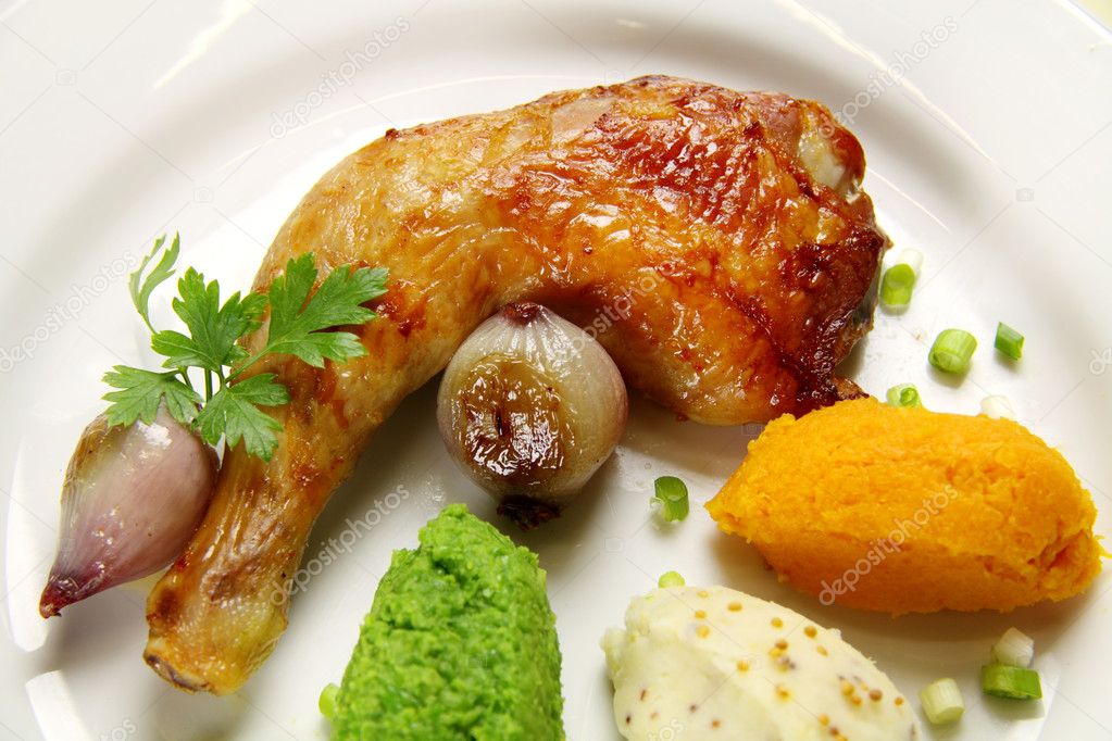 Roast Chicken Quarter Stock Photo by ©jabiru 11386767