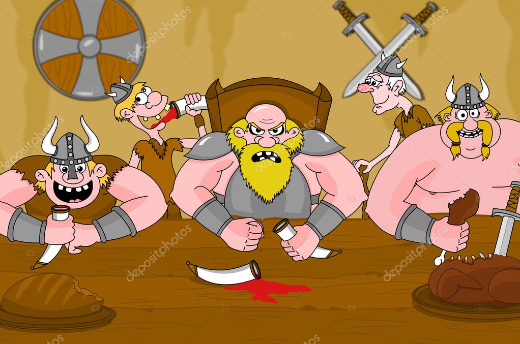 Funny Vikings — Stock Photo © Rajen1980 #11398746