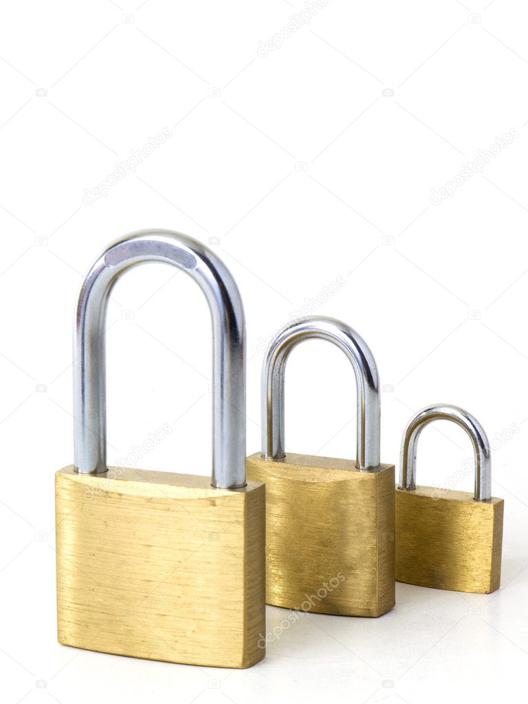 Three gold locks Stock Photo by ©madarakis 11510065