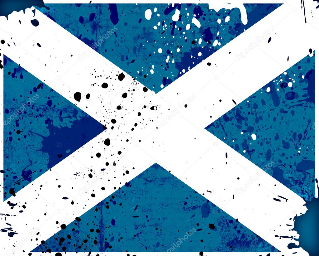 Grunge Scotland flag Stock Photo by ©merrydolla 11516901