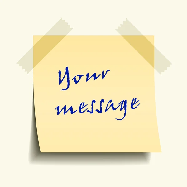 Taped paper label Vector Art Stock Images | Depositphotos