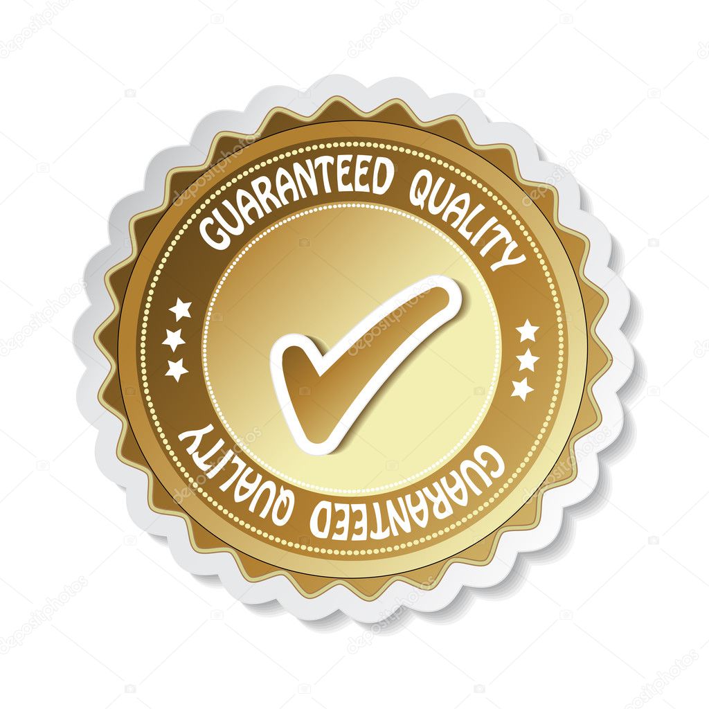 Vector sticker - guaranteed quality — Stock Vector © Rena_Design #11555773