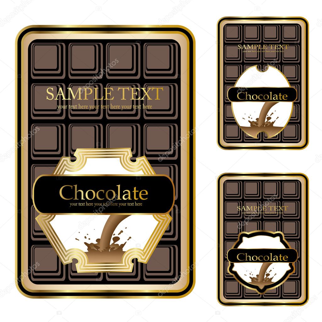 Vector chocolate labels Stock Vector by ©Rena_Design 11625588