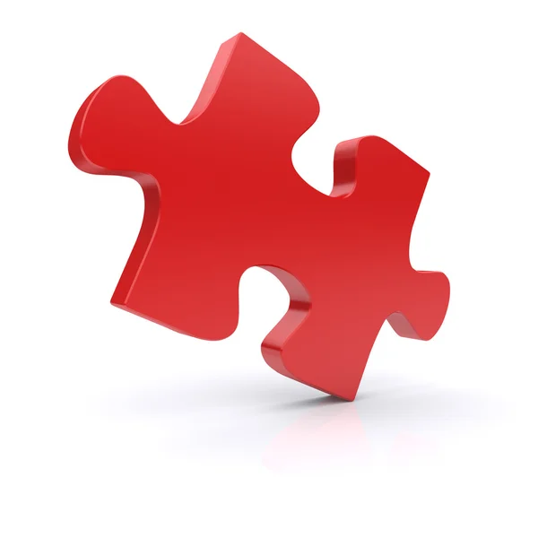 Red puzzle 3d pie vector icon — Stock Vector © VikaSuh #6316421
