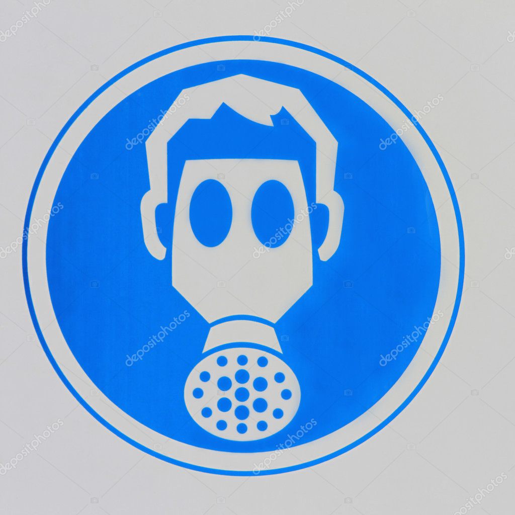 Gas Mask Sign — Stock Photo © amanalang #11816160